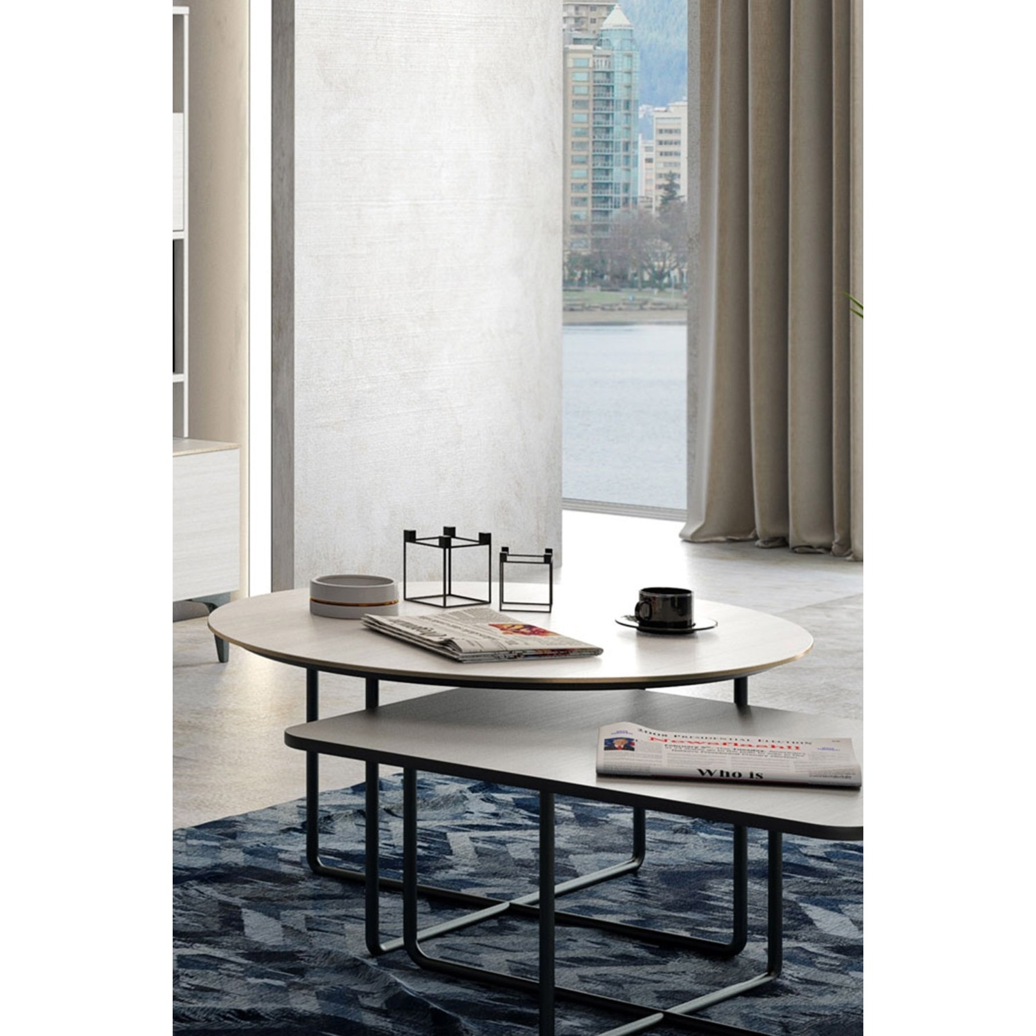 Kelebek Lionel Metal Ayaklı Yuvarlak Sehpa Fiyatı