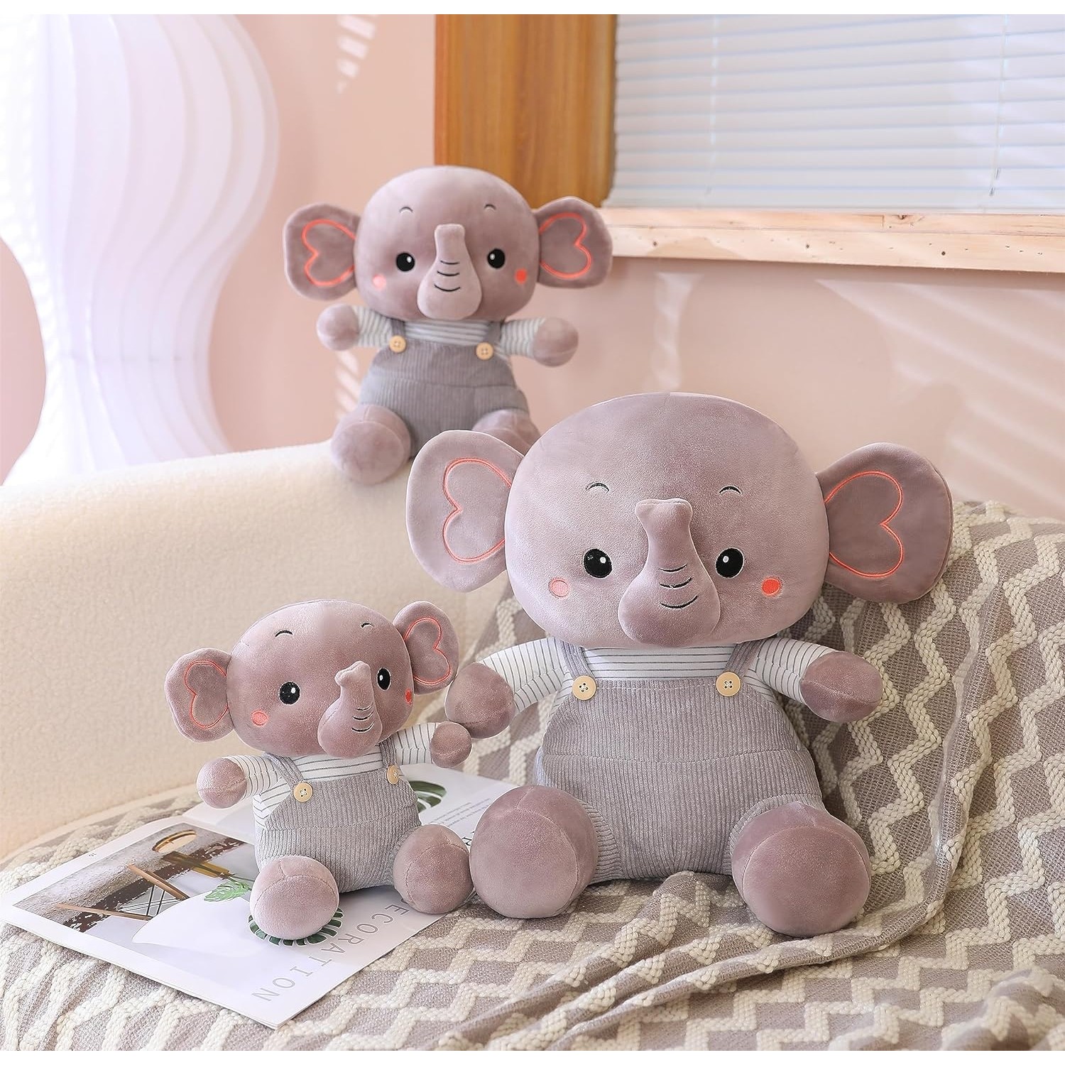 Runjing Oyuncaklar Peluş Yastıklar Dolması Fil Sevimli Oyuncak Hediye ...