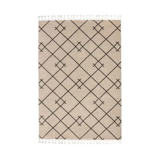 Moqa Halı Çamlıca 3006 Kahve - Iskandinav Desenli Çalışma Fiyatı