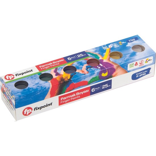 Fixpoint Parmak Boya 6 Renk 25 ml Fixpoint P-6935 Fiyatı