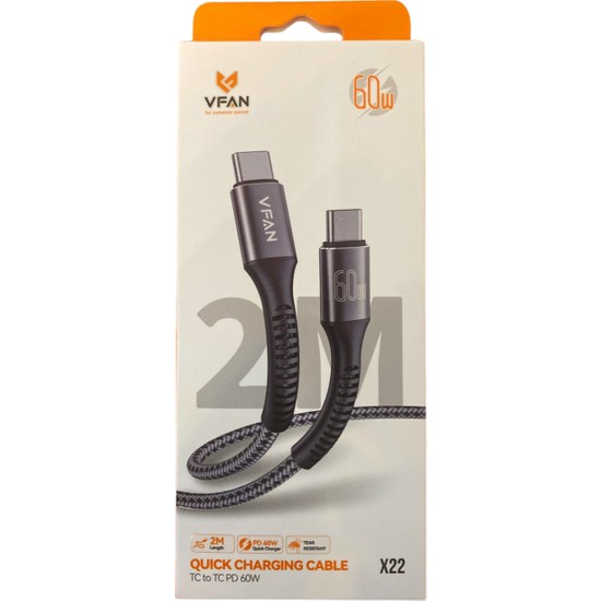 Presto Charge VFAN X22 USB Type-C 60W Pd Hızlı Şarj & Data Fiyatı