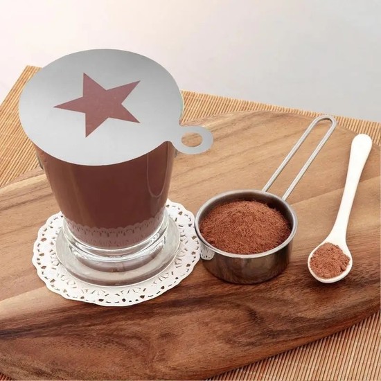 Wangchuang Gümüş Paslanmaz Çelik Kahve Sanat Stencil Tozu Fiyatı