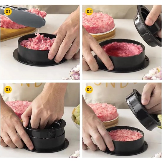 Wangchuang Pp Beyaz Set Abs Hamburger Et Basın Makinesi Fiyatı