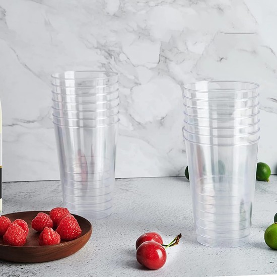 Wangchuang 100 Paket Şeffaf Plastik Bardaklar 12 Oz Fiyatı