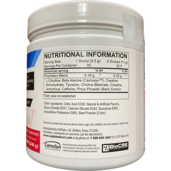 Usp Labs JACK3D The Ultimate PreWorkout Training Matrix 248 Fiyatı