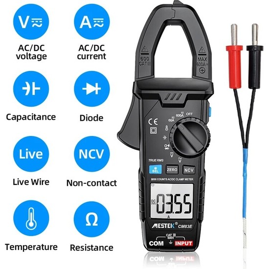 CM83E Mestek Dijital Pens Metre True Rms Pense Ampermetre Dc Fiyatı