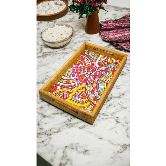 Suint El Yapımı Ahşap Sunum Dekoratif Ev Sofra Mutfak Çay Fiyatı