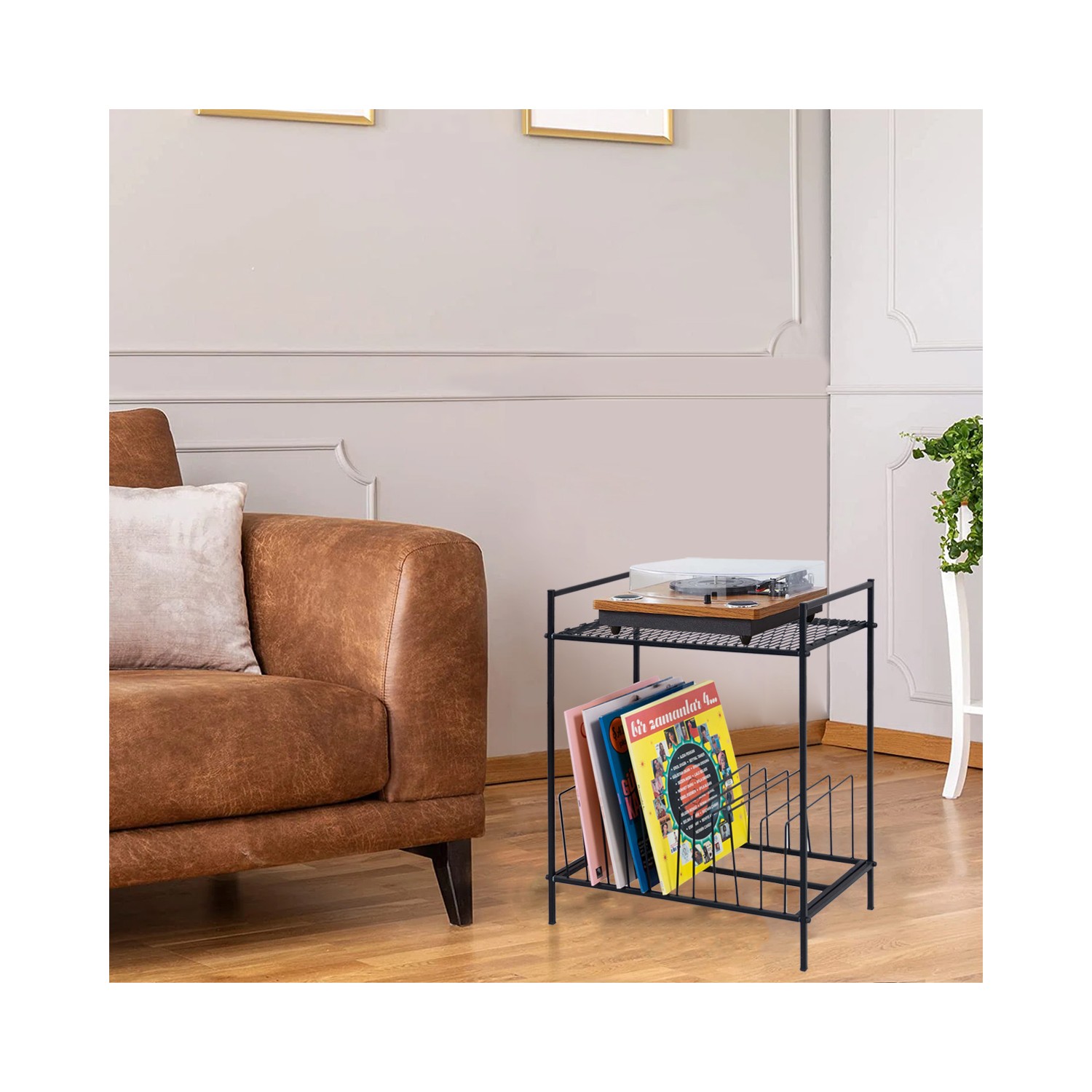 Akis Home Plak ve Pikap Sehpası Metal Siyah Fiyatı