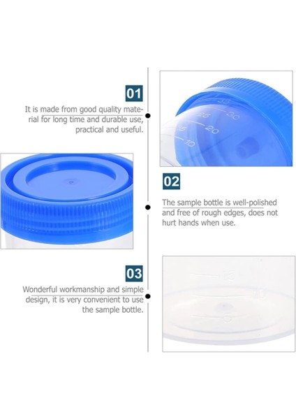 B-60 ml X5 Adet 5-100 Adet Idrar Toplama Numune Şişesi Fiyatı