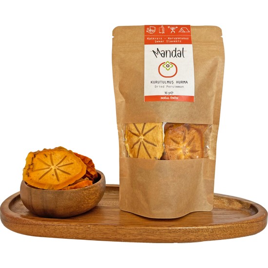 Mandal Kurutulmuş Cennet Hurması (Trabzon Hurması) 90 gram Hurma Kurusu ...