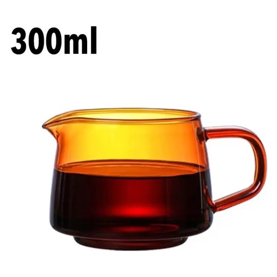 Sarı Isıya Dayanıklı Cam Aralığı Kahve Sunucusu 300ML 550ML Fiyatı