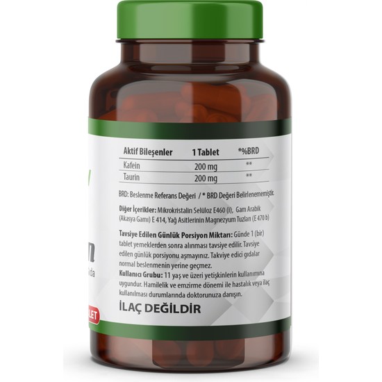 Up Nutrition Caffeine Plus Kafein Taurine 90 Tablet 90 Fiyatı