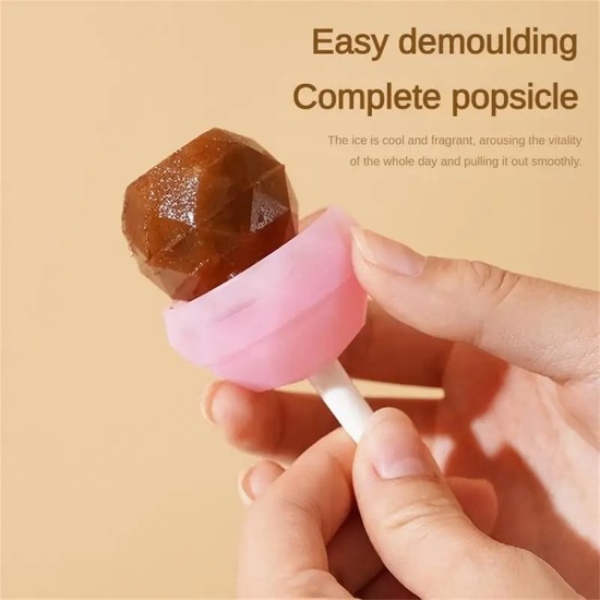 Mor Pp Silikon Lolipop Buz Kalıp Popsicle Buz Kalıbı Hokeyi Fiyatı