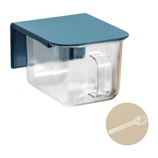 Koyu Mavi Mutfak Duvara Monte Baharat Kutusu Ev Toz Geçirmez Fiyatı