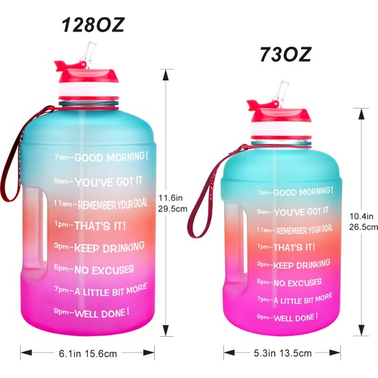 Şeffaf Şişe 2.2l 73OZ Quifit 3.78L 2.2l 128/73OZ Pipetli ve Fiyatı