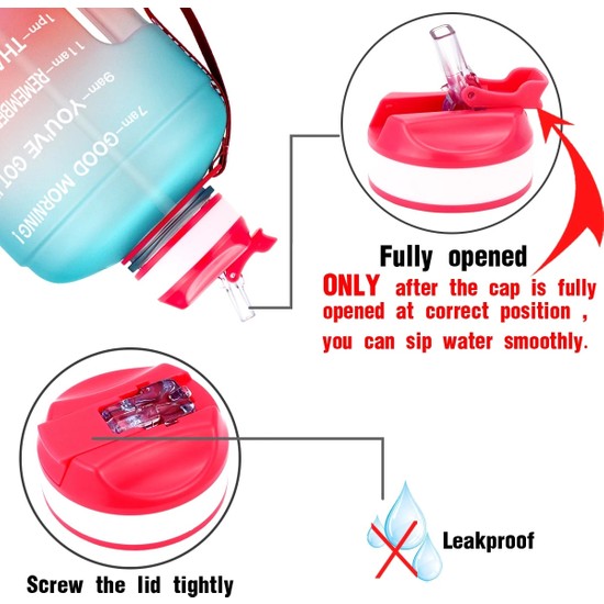 Şeffaf Şişe 2.2l 73OZ Quifit 3.78L 2.2l 128/73OZ Pipetli ve Fiyatı