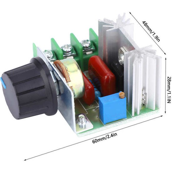 2x 25A Pwm Ac Motor Hız Regülatörü Kontrol Anahtarı Maksimum Fiyatı