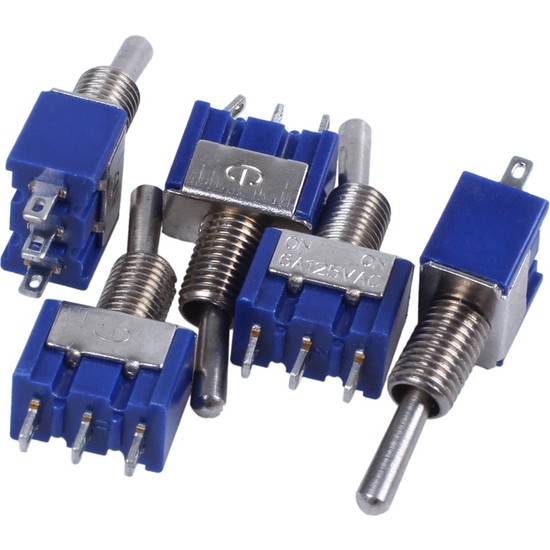 10 Adet Ac 3A/250V 6A/125V On/on Spdt Mini 2 Pozisyon Fiyatı