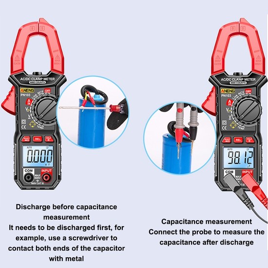 Liyao PN103 PN103 PN104 PN105 Dijital Pens Metre Ac/dc Akım Profesyonel ...