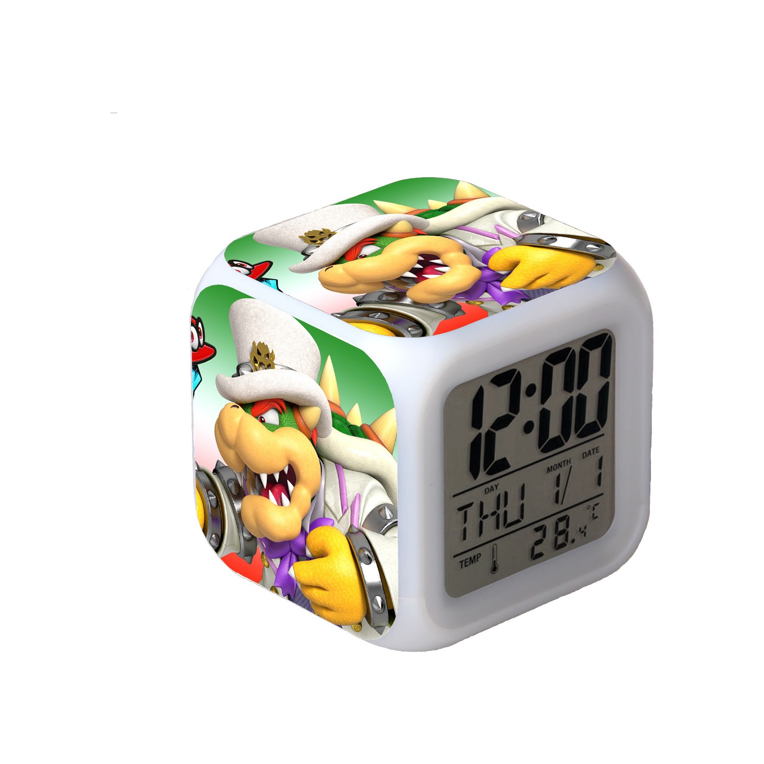 Aqqogib R-Timer Super Mario Bros 7 Renk Değiştirilebilir Dijital Çalar ...