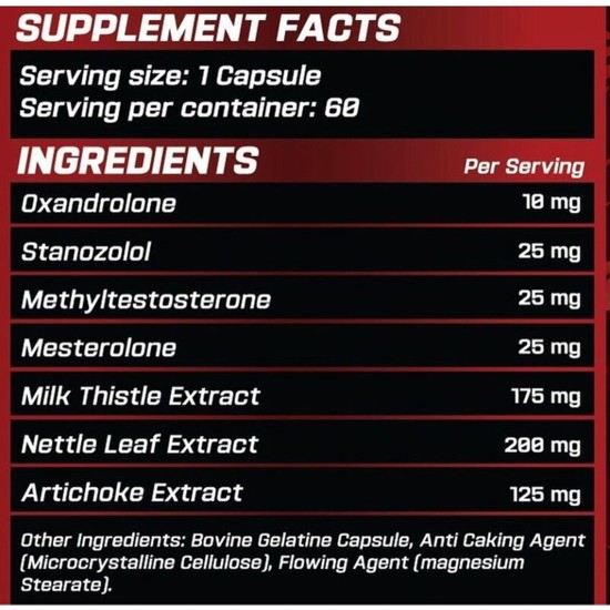 Grimlabs Undead Fat burner Winstrol + Oxandrolone 60 Kapsül Fiyatı