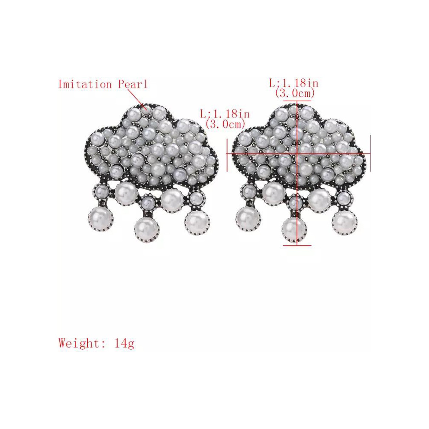 Pelin Aksesuar Incili Bulut Küpe Fiyatı - Taksit Seçenekleri