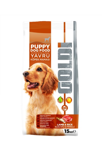 Goldi Kuzu Etli Pirinçli Yavru Köpek Maması 15 kg