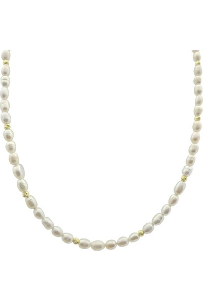 Parle Silver Dorika Toplu Arpa İnci Kolye