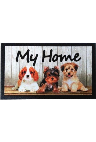 Giz Home İtalyan Format Kapı Paspası 40X68 My Home Köpekler Giz Home İtalyan Format Kapı Paspası 40X68 My Home Köpekler