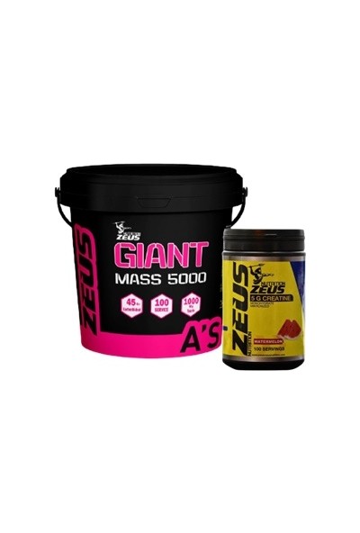Zeus Nutrıtıon Gıant Mass 5000 gr + Zeus Nutrition Creatine 500 gr Zeus Nutrıtıon Gıant Mass 5000 gr + Zeus Nutrition Creatine 500 gr