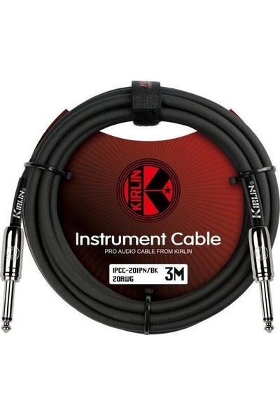 Kirlin IPCC-201PN-3M-BK Enstrüman Gitar Kablosu 3 Metre Siyah -Yeni Ürün Kirlin IPCC-201PN-3M-BK Enstrüman Gitar Kablosu 3 Metre Siyah -Yeni Ürün