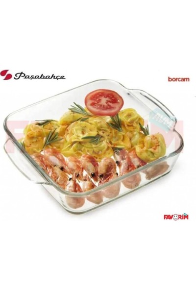 Paşabahçe Borcam Kare Tepsi Set 2'li 159028