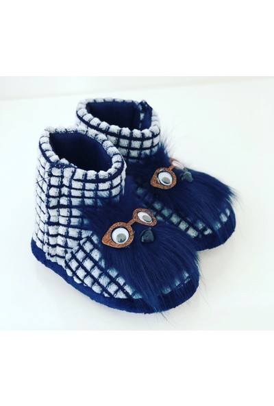 Bold Boutıque Boldboutique Unisex Bebek Lacivert -Ev Botu Panduf Bold Boutıque Boldboutique Unisex Bebek Lacivert -Ev Botu Panduf