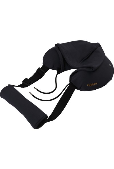 Comforty Visco Kapüşonlu Seyahat Boyun Yastığı (Füme)