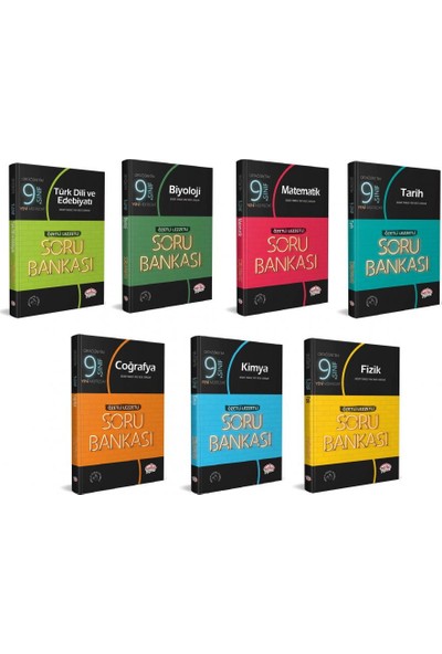 Editör Yayınları 9. Sınıf Özetli Lezzetli Soru Bankası Seti Editör Yayınları 9. Sınıf Özetli Lezzetli Soru Bankası Seti