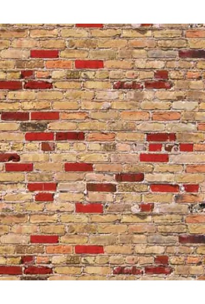 Eshel Maket Karışık Tuğla Desenli Karton Duvar 1/50 Ölçek 3'lü