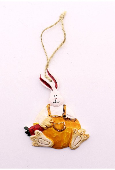 Deco Elit Yılbaşı Çam Ağacı Süsü Sarı Tavşan Dekoru