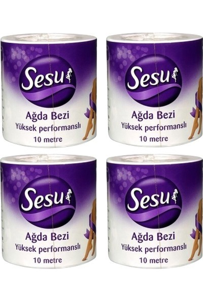 Sesu Ağda Bezi 10 mt Rulo x 4 Adet Sesu Ağda Bezi 10 mt Rulo x 4 Adet