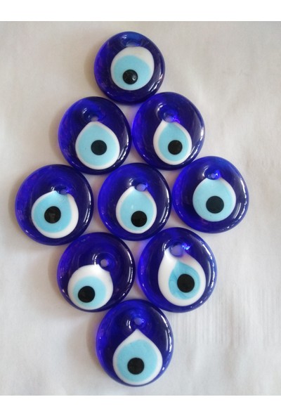 Bodrum Bodrum 4 cm Delikli Nazar Boncuğu 20 Adet