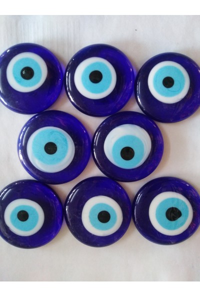 Bodrum Bodrum 5 cm Deliksiz Cam Nazar Boncuğu 15 Adet