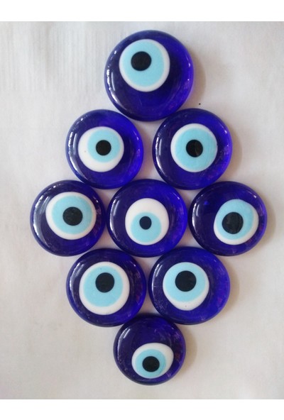 Bodrum Bodrum 4 cm Deliksiz Cam Nazar Boncuğu 20 Adet