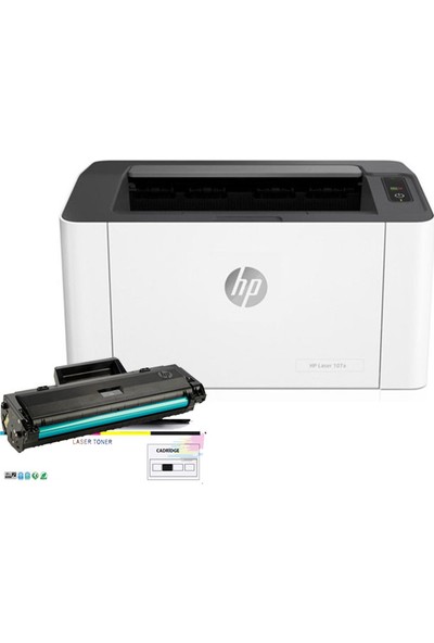 Inkwell Laserjet 107A Lazer Yazıcı 4ZB77A Tam Dolu Tonerli Inkwell Laserjet 107A Lazer Yazıcı 4ZB77A Tam Dolu Tonerli