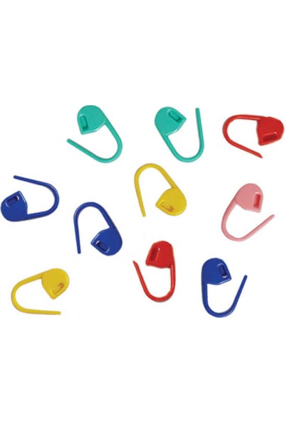 Özene Bezene İlmek Belirleyici Plastik Kancalı İğne 10'lu