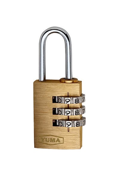 Yuma Pirinç Şifreli Asma Kilit - 3 Basamaklı 25MM Yuma Pirinç Şifreli Asma Kilit - 3 Basamaklı 25MM