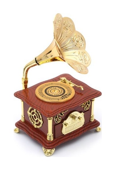 Fbz Home Gramafon Şeklinde Büyük Boy Nostaljik Müzik Kutusu Fbz Home Gramafon Şeklinde Büyük Boy Nostaljik Müzik Kutusu