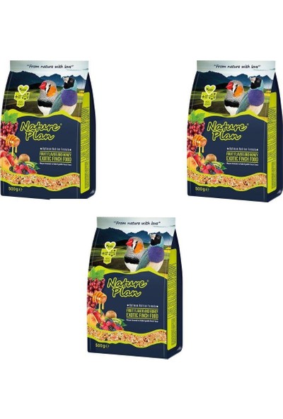 Nature Plan Meyve Aromalı Ballı Egzotik Finch Yemi 500 gr 3 Adet Nature Plan Meyve Aromalı Ballı Egzotik Finch Yemi 500 gr 3 Adet