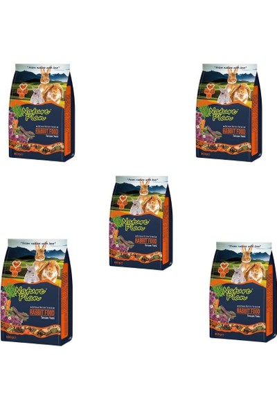 Nature Plan Tavşan Yemi 800 gr 5 Adet Nature Plan Tavşan Yemi 800 gr 5 Adet