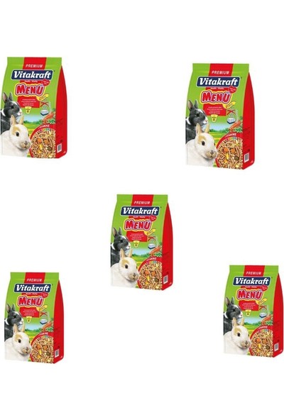 Vitakraft Menu Vital Premium Tavşan Yemi 1000 gr 5 Adet Vitakraft Menu Vital Premium Tavşan Yemi 1000 gr 5 Adet