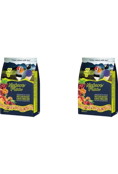 Nature Plan Meyve Aromalı Ballı Egzotik Finch Yemi 500 gr 2 Adet Nature Plan Meyve Aromalı Ballı Egzotik Finch Yemi 500 gr 2 Adet