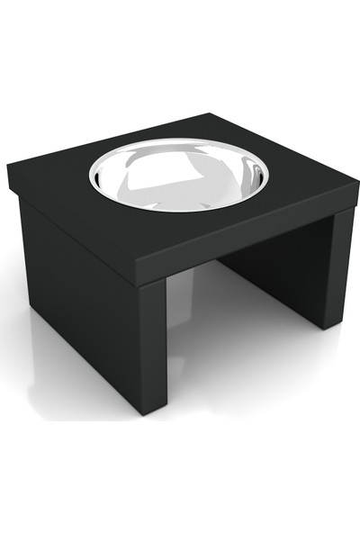 Kanguru Shopping Çelik Kaseli Ahşap Mama Kabı KG-3007